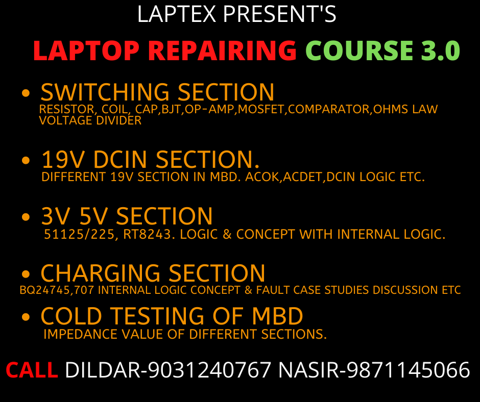 How to learn laptop chip level repairing of motherboard