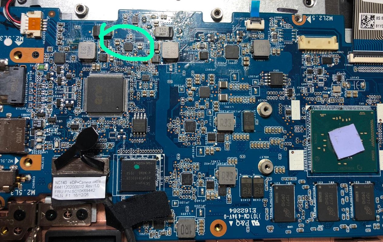Lenovo Ideapad Dead Motherboard Problem Solved Without Diagram.